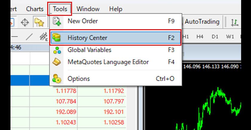 How to Import Historical Data into MT4 (Windows) | Titan FX Research Hub
