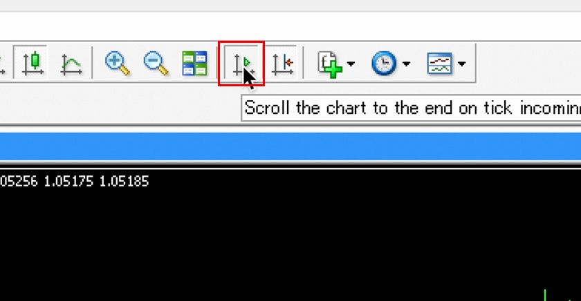 Methods for Toggling the Auto-Scroll Function in MT4 (Mac) | Titan FX Research Hub