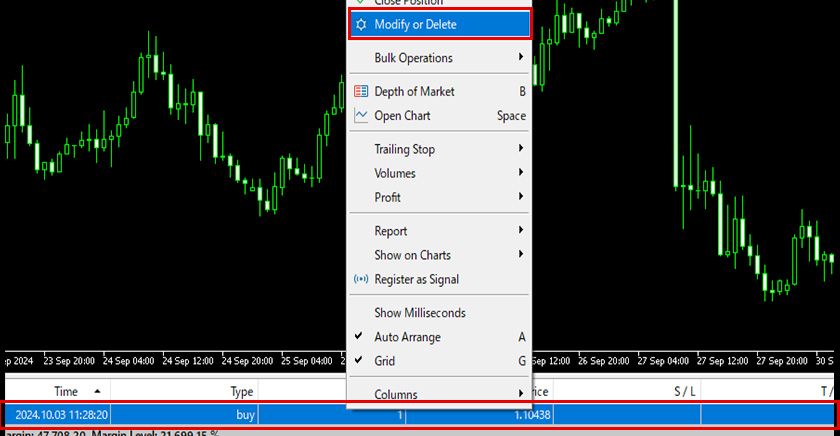 Modifying Open Positions in MT5 (Windows) | Titan FX Research Hub