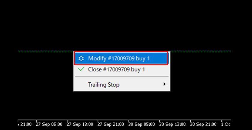 Modifying Open Positions in MT5 (Windows) | Titan FX Research Hub