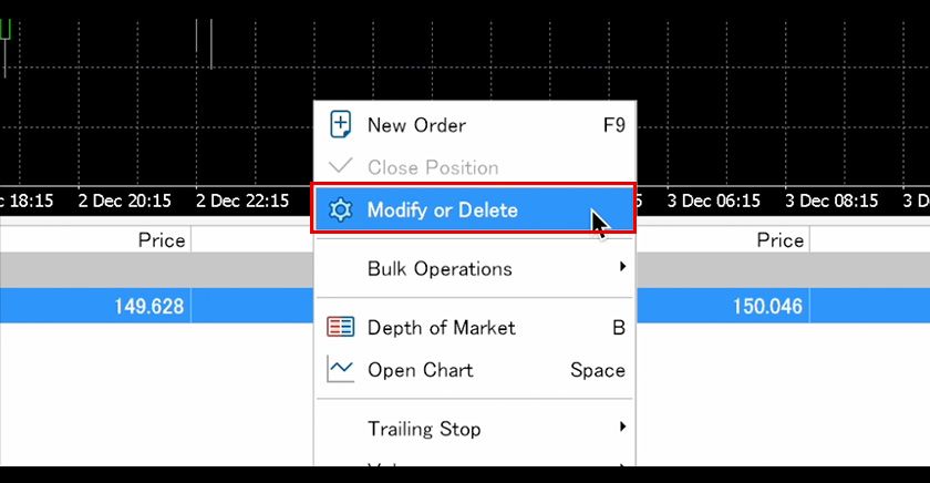 Modifying and Canceling Orders in MT5 (Mac) | Titan FX Research Hub