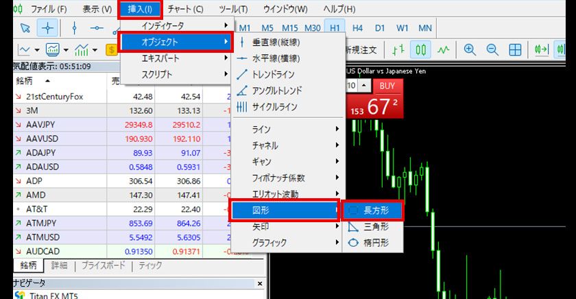 How to Draw Shapes on MT5 (Windows) | Titan FX Research Hub
