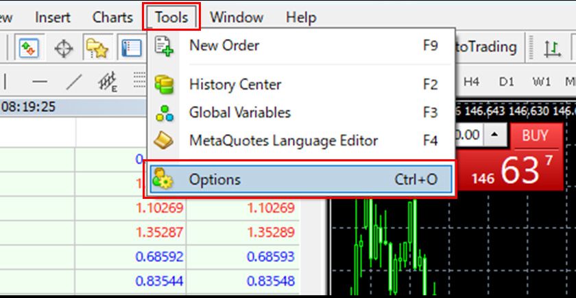 One-Click Trading in MT4 (Windows) | Titan FX Research Hub