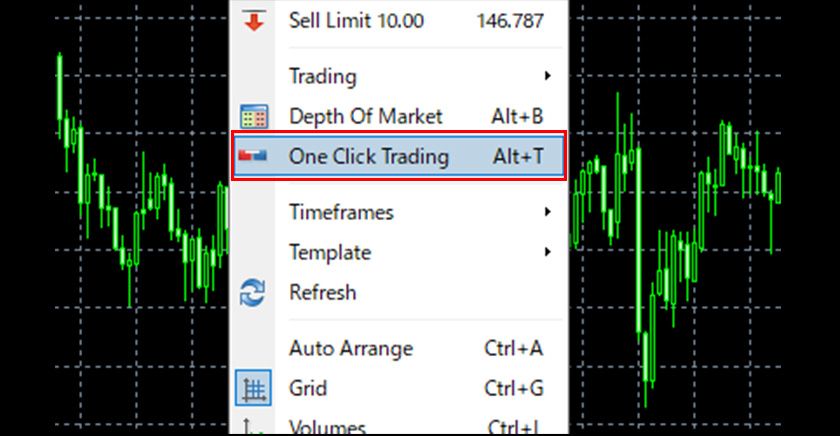 One-Click Trading in MT4 (Windows) | Titan FX Research Hub